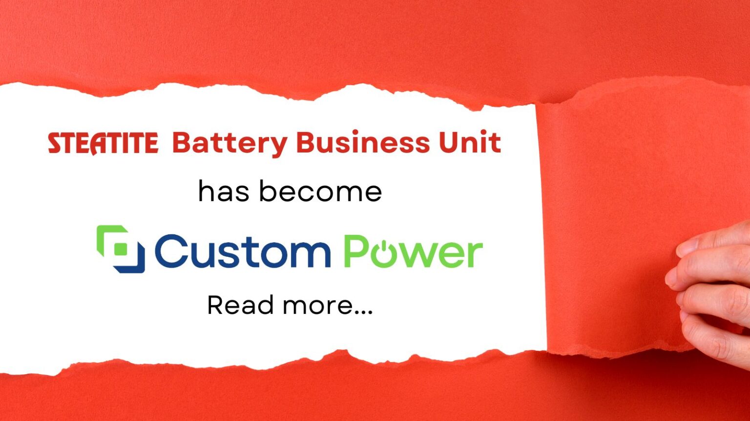 Steatite's Battery Business Unit rebrands as Custom Power - Steatite