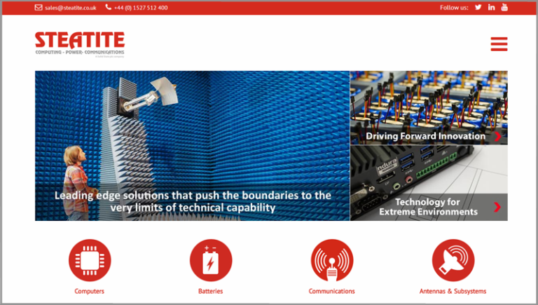 Steatite launches new company website - Steatite